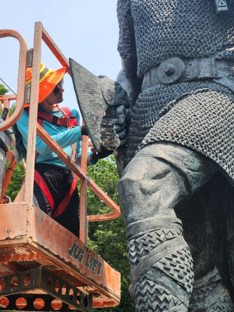 Adventures in outdoor bronze: Conserving Leifr Eiriksson's statue - The ...