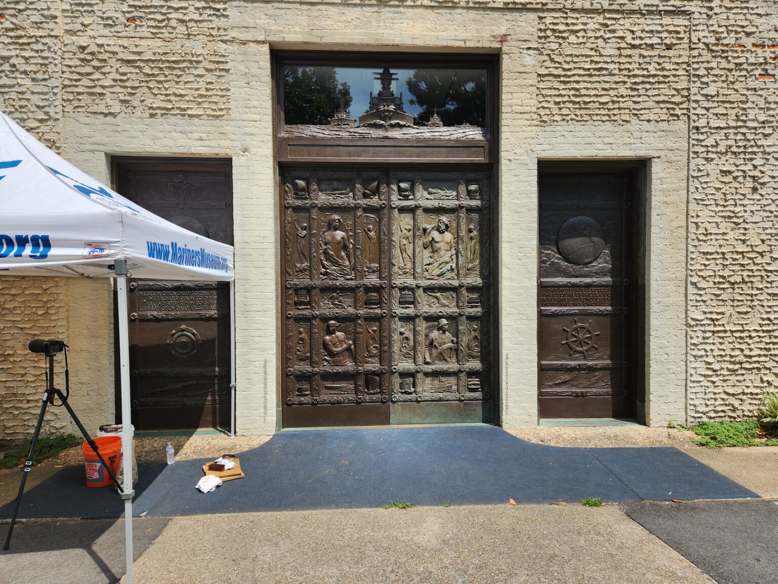 Making an Entrance: Conserving the Bronze Doors - The Mariners' Museum ...